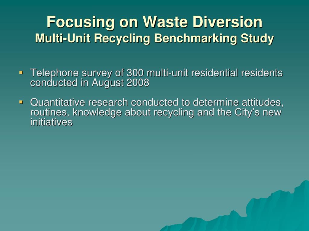 PPT - Green Bin Program & Waste Diversion Strategies for Multi-unit ...