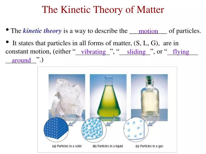 PPT The Kinetic Theory Of Matter PowerPoint Presentation Free PPT The Kinetic Theory Of Matter PowerPoint Presentation Free