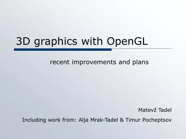PPT - 3D graphics with OpenGL PowerPoint Presentation, free download ...