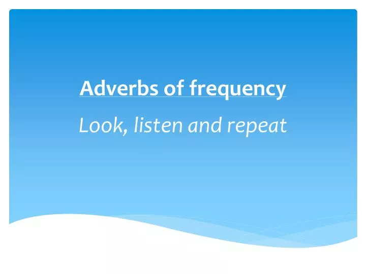 PPT - Look, listen and repeat PowerPoint Presentation, free download ...