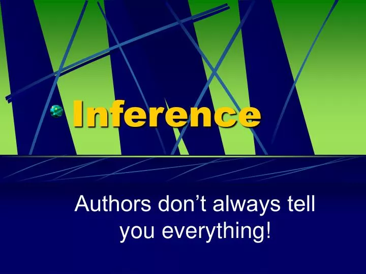 PPT - Inference PowerPoint Presentation, free download - ID:7050945