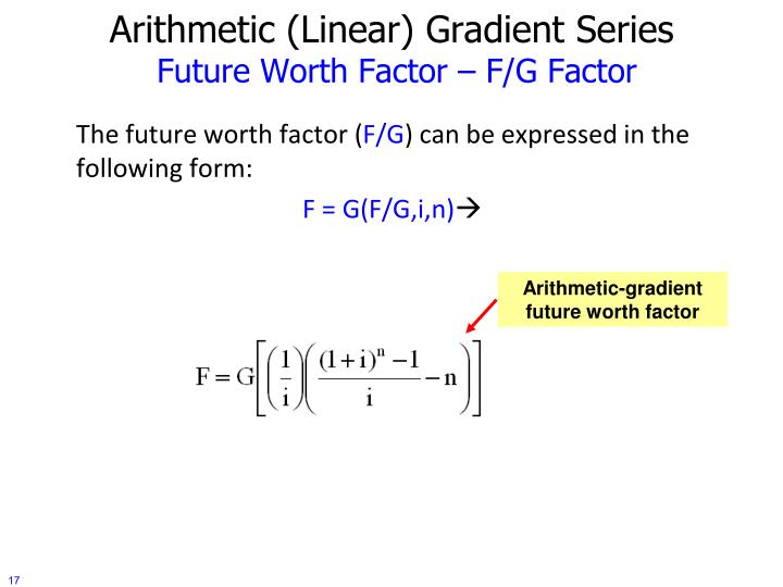 PPT - Engineering Economy [2-3] Time Value of Money Arithmetic Gradient Series Reema Bdair ...