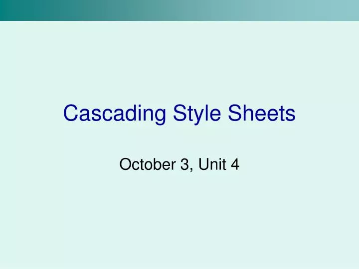 Ppt Cascading Style Sheets Powerpoint Presentation Free Download Id 7052213