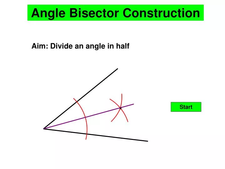 PPT - Angle Bisector Construction PowerPoint Presentation, free ...