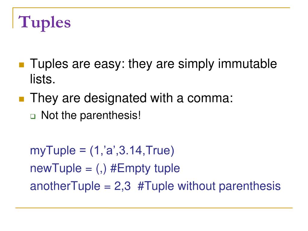 PPT - Lists and Tuples PowerPoint Presentation, free download - ID:7053448 PPT - Lists and Tuples PowerPoint Presentation, free download - ID:7053448