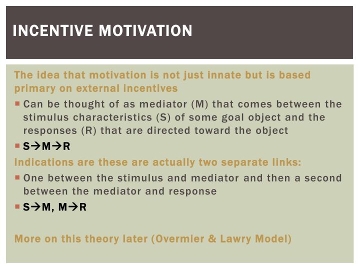 PPT - Chapter 6: Incentive Motivation PowerPoint Presentation - ID:7053570