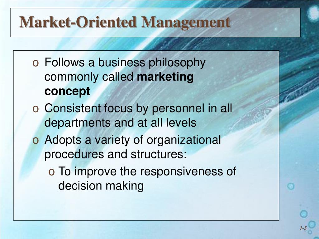 PPT - Market-Oriented Perspectives Underlie Successful Corporate ...