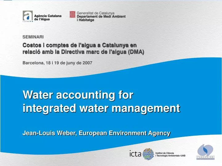 PPT - Water accounting for integrated water management PowerPoint ...