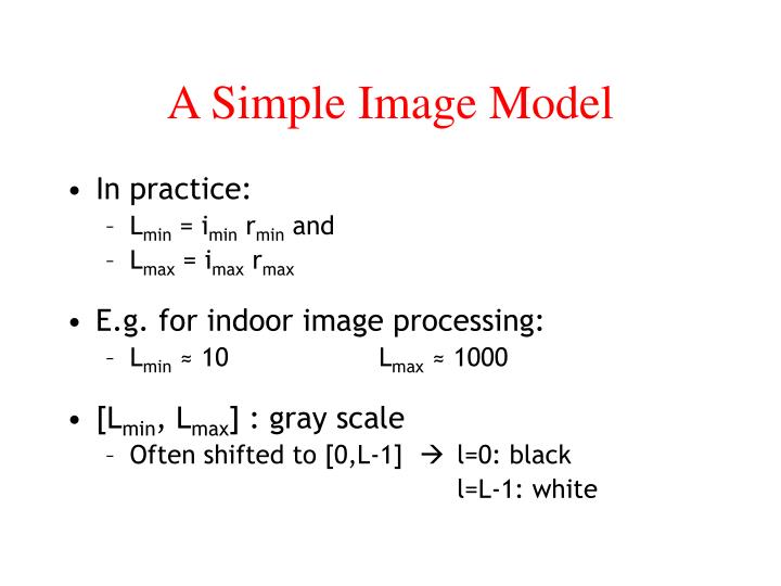 PPT - A Simple Image Model PowerPoint Presentation - ID:7054257