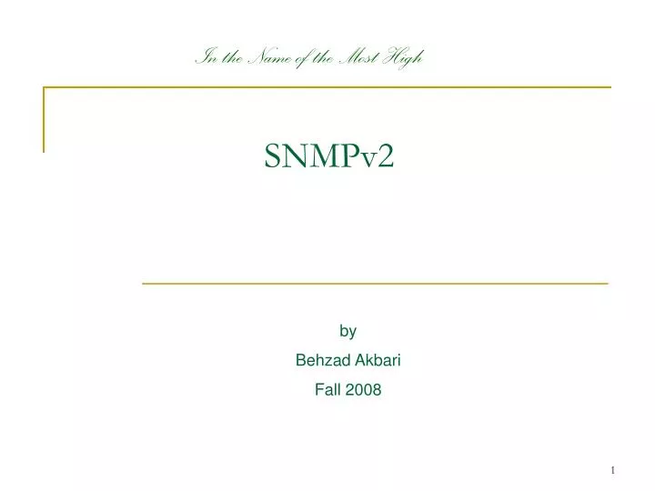 PPT - SNMPv2 PowerPoint Presentation, free download - ID:7055619