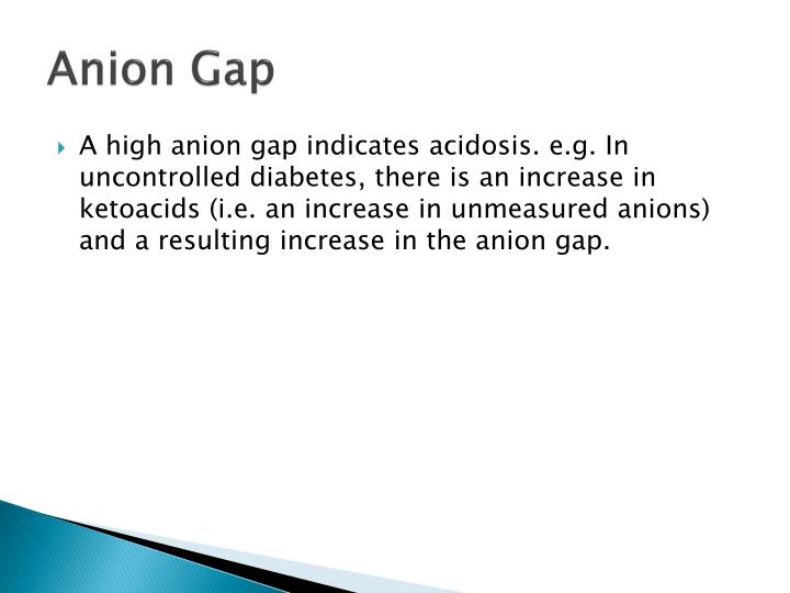 PPT - Metabolic Acidosis and the Anion Gap PowerPoint Presentation - ID ...
