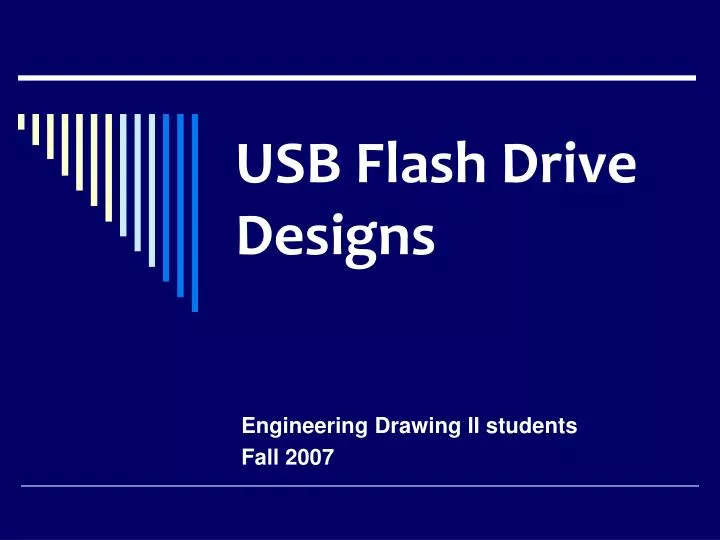 PPT - USB Flash Drive Designs PowerPoint Presentation, free download ...