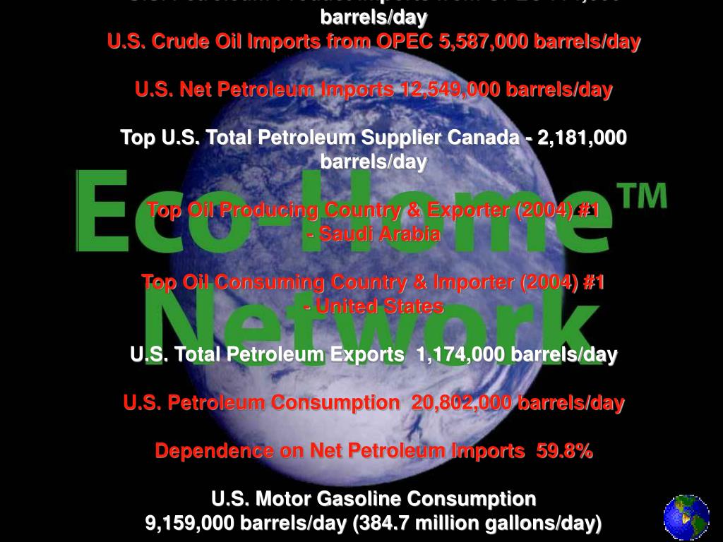 PPT - Gallons of Oil per Barrel 42 U.S. Crude Oil Production 5,178,000 ...