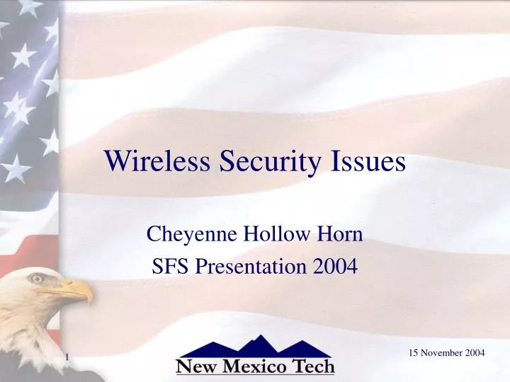 PPT - Wireless Security Issues PowerPoint Presentation, free download ...