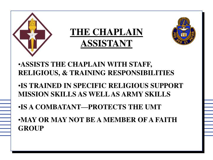 PPT - ROLE OF THE CHAPLAIN PowerPoint Presentation - ID:7057894