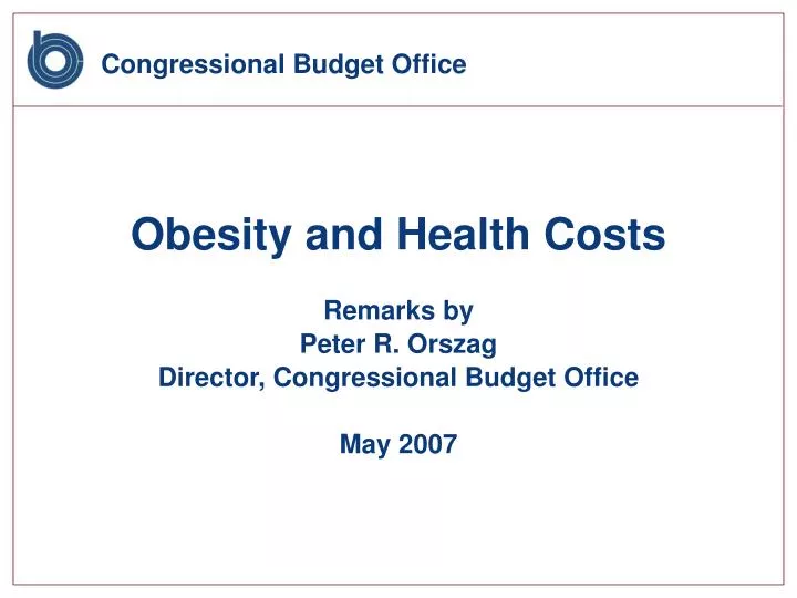 PPT - Congressional Budget Office PowerPoint Presentation, free ...
