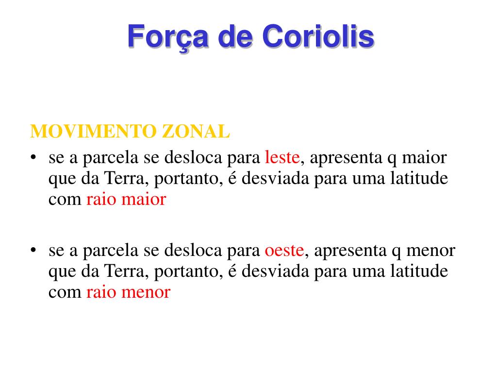 PPT - A atmosfera em movimento: força e vento PowerPoint Presentation ...
