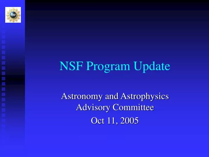 PPT - NSF Program Update PowerPoint Presentation, free download - ID ...