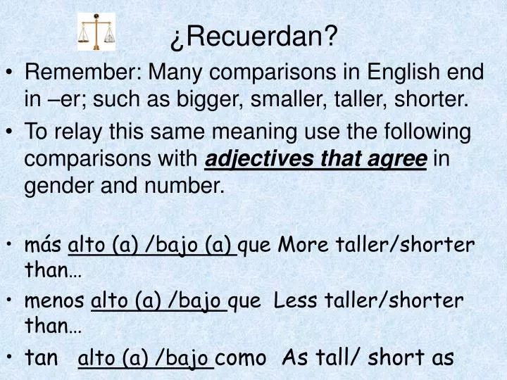 PPT - ¿Recuerdan? PowerPoint Presentation, free download - ID:7059026
