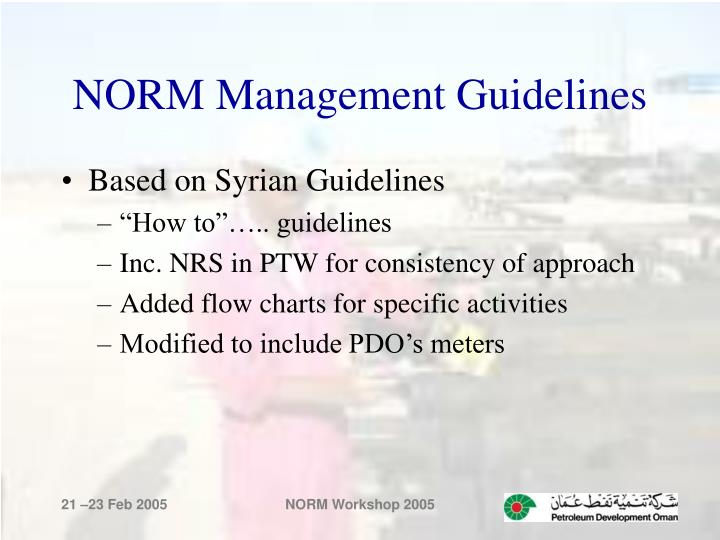 PPT - PDO NORM Management System PowerPoint Presentation - ID:7059035