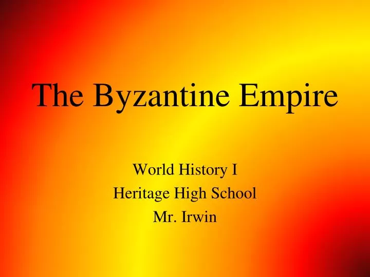 PPT - The Byzantine Empire PowerPoint Presentation, free download - ID ...