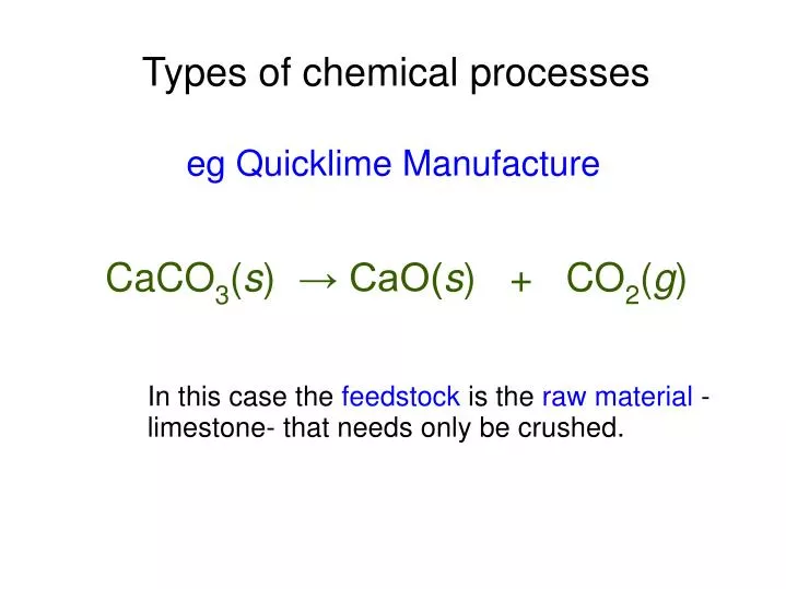 PPT - Types of chemical processes PowerPoint Presentation, free ...