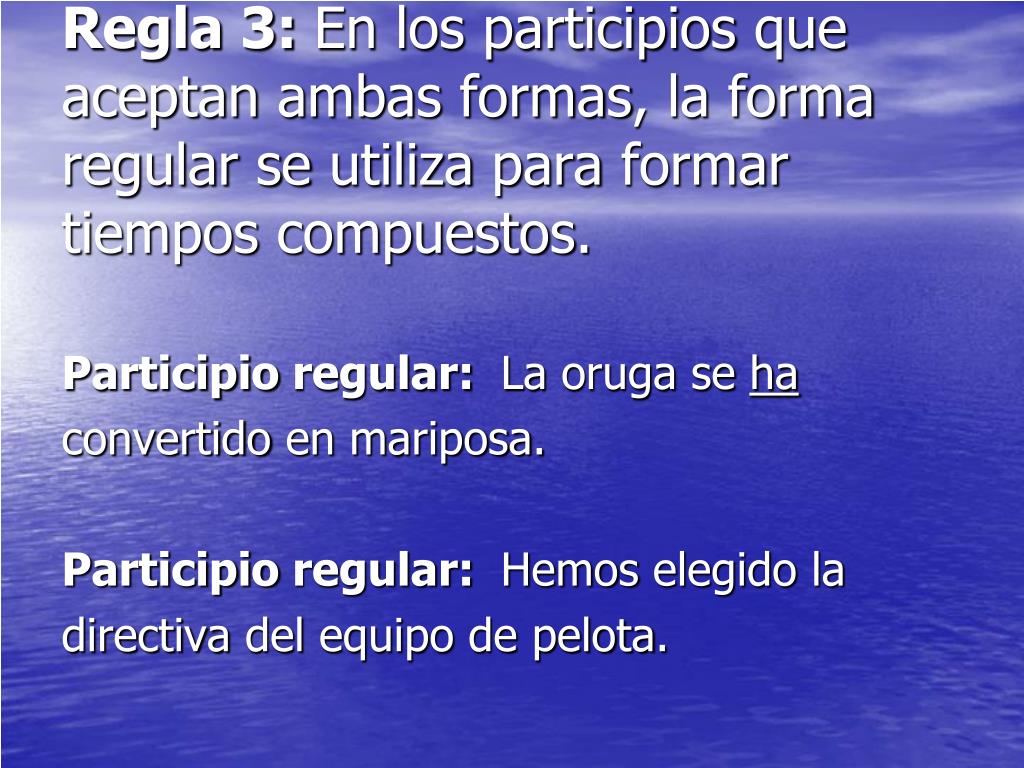 PPT - Participio y gerundio PowerPoint Presentation, free download - ID ...