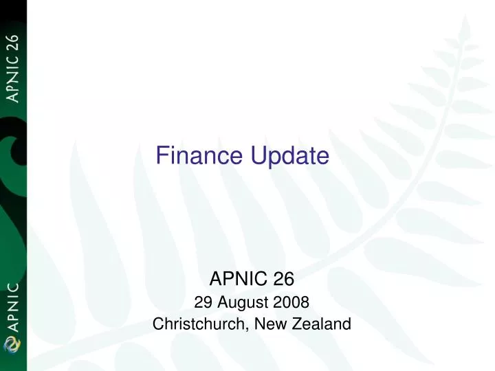PPT - Finance Update PowerPoint Presentation, free download - ID:7064498