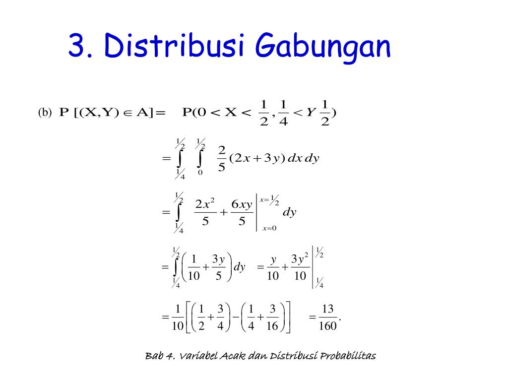 PPT - BAB IV VARIABEL ACAK DAN DISTRIBUSI PROBABILITAS PowerPoint ...
