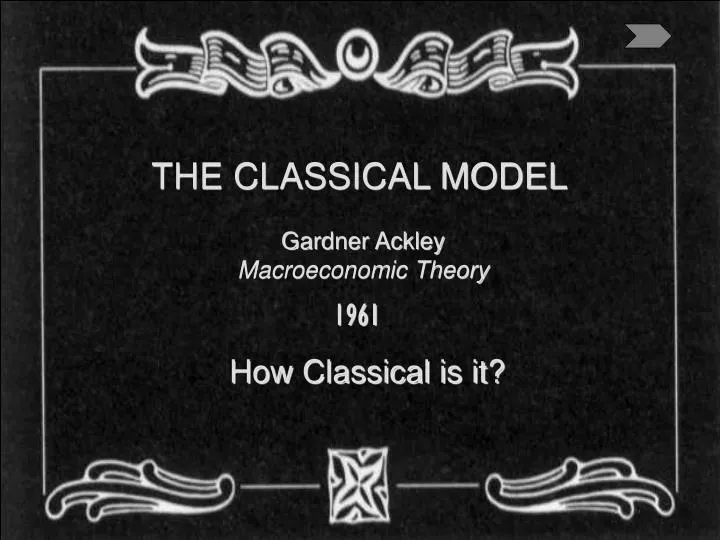 PPT - THE CLASSICAL MODEL PowerPoint Presentation, free download - ID ...