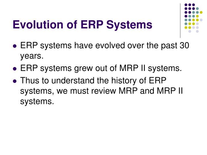 PPT - History of ERP PowerPoint Presentation - ID:7067201