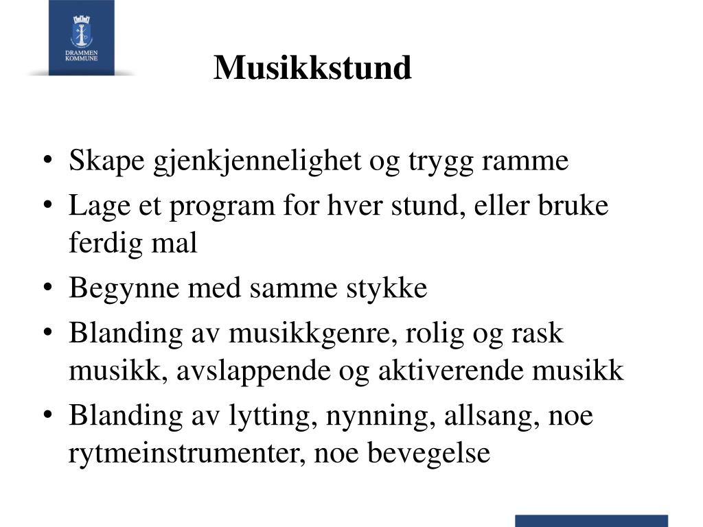 PPT - Musikk som verktøy i den daglige omsorg PowerPoint Presentation ...