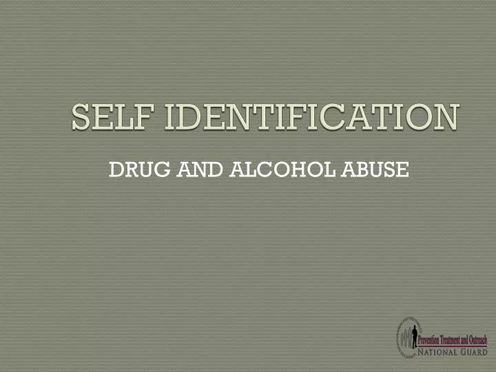 PPT - SELF IDENTIFICATION PowerPoint Presentation, free download - ID ...