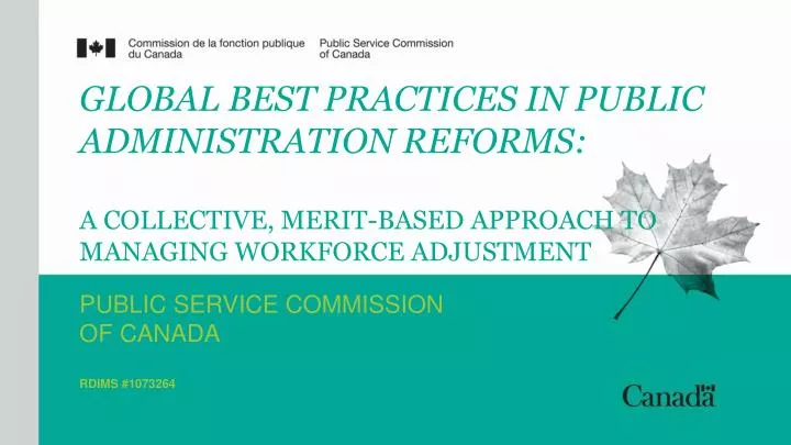 PPT - Public Service Commission OF CANADA RDIMS #1073264 PowerPoint ...