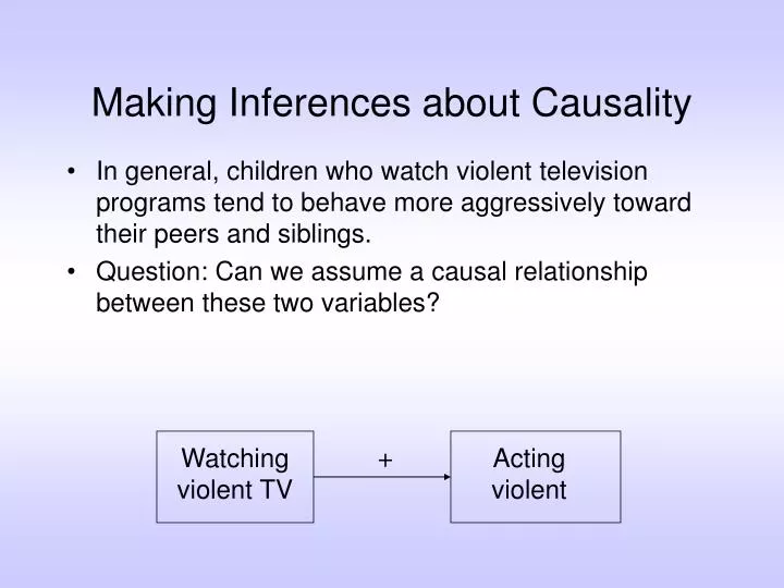 PPT - Making Inferences about Causality PowerPoint Presentation, free ... PPT - Making Inferences about Causality PowerPoint Presentation, free ...