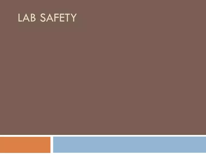 PPT - Lab Safety PowerPoint Presentation, free download - ID:7069135
