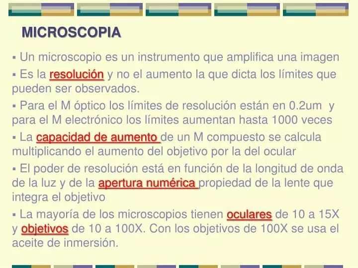 PPT - MICROSCOPIA PowerPoint Presentation, free download - ID:7069204