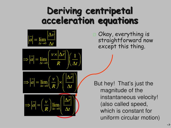 PPT - Centripetal Acceleration and Circular Motion PowerPoint ...