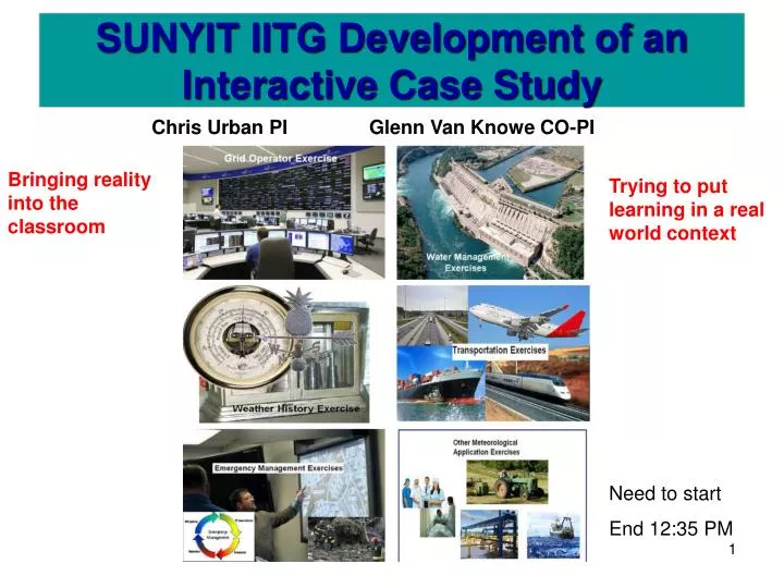 PPT - SUNYIT IITG Development of an Interactive Case Study PowerPoint ...