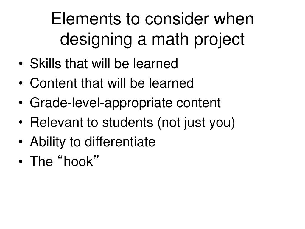 PPT - Designing Engaging Math Projects for 11th Graders: Tips and ...