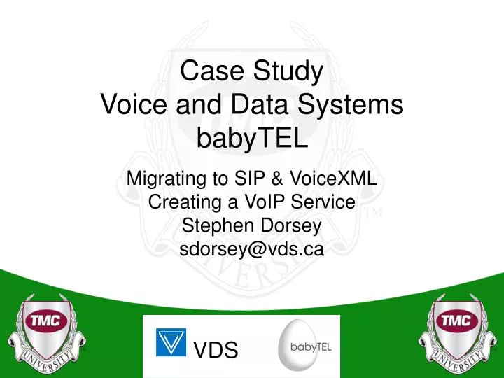 PPT - Case Study Voice and Data Systems babyTEL PowerPoint Presentation ...