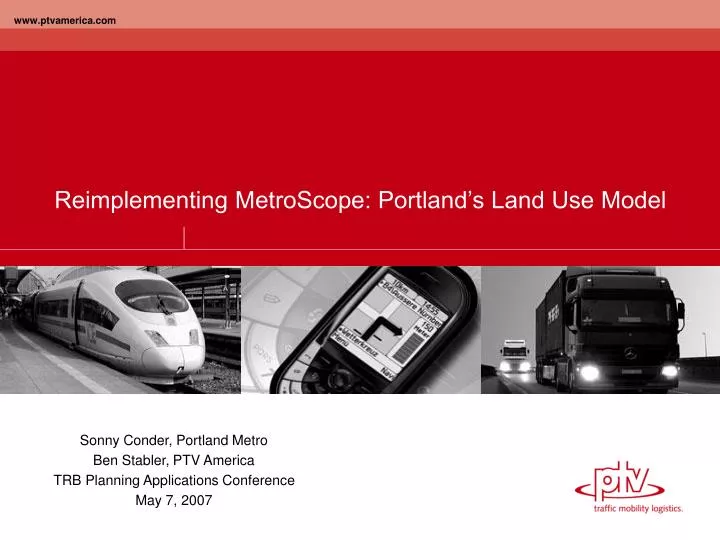 PPT - Reimplementing MetroScope: Portland’s Land Use Model PowerPoint ...