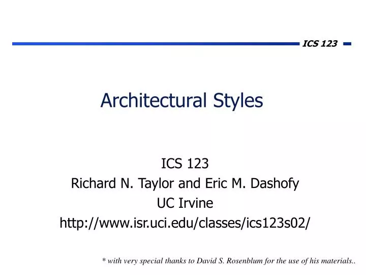 PPT - Architectural Styles PowerPoint Presentation, free download - ID ...