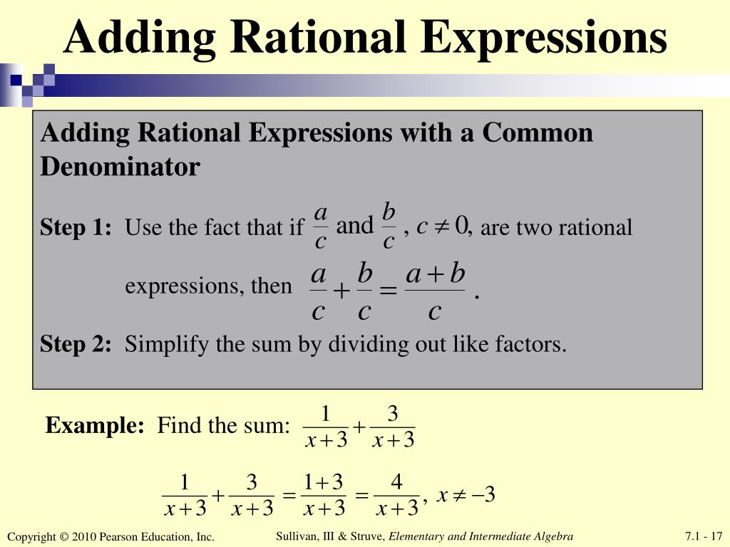 PPT Chapter 7 Rational Expressions And Equations PowerPoint