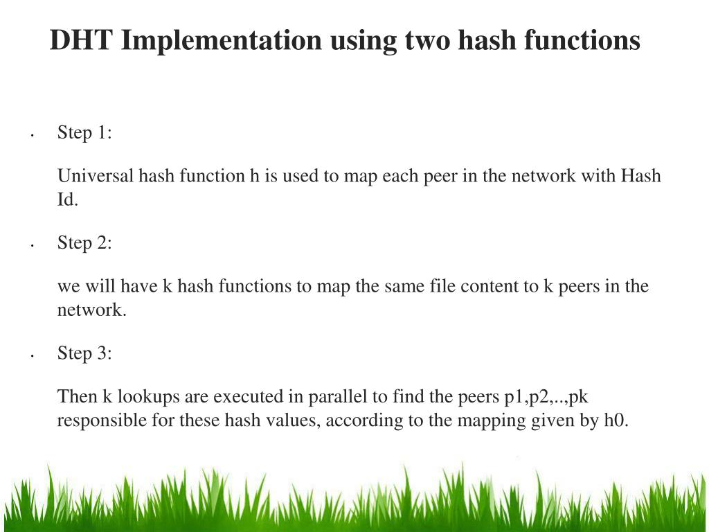 Ppt Implementing Dht Based Load Balancing Solution For Hadoop Distributed File System