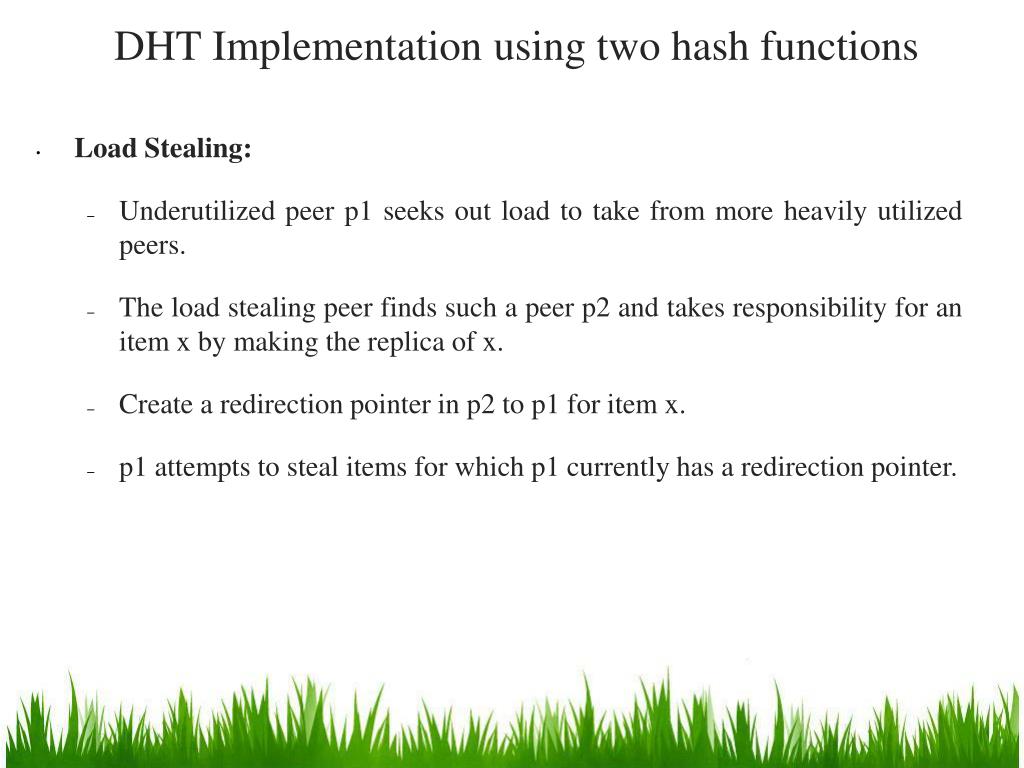 Ppt Implementing Dht Based Load Balancing Solution For Hadoop Distributed File System