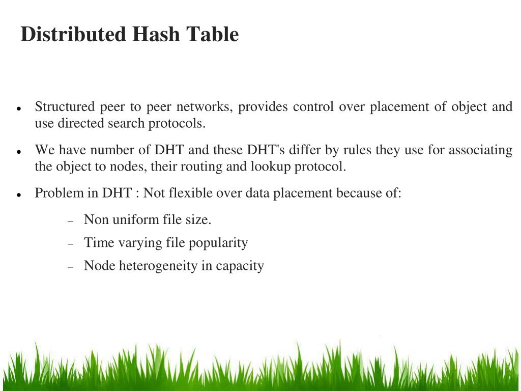 Ppt Implementing Dht Based Load Balancing Solution For Hadoop Distributed File System
