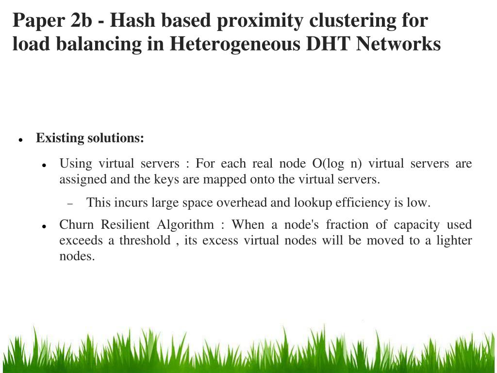 Ppt Implementing Dht Based Load Balancing Solution For Hadoop Distributed File System