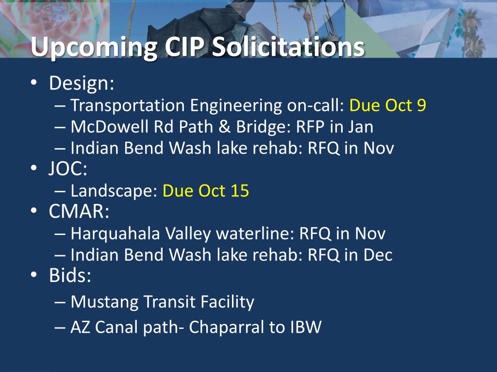 PPT - City of Scottsdale: 5 Year CIP and Economic Development Update ...