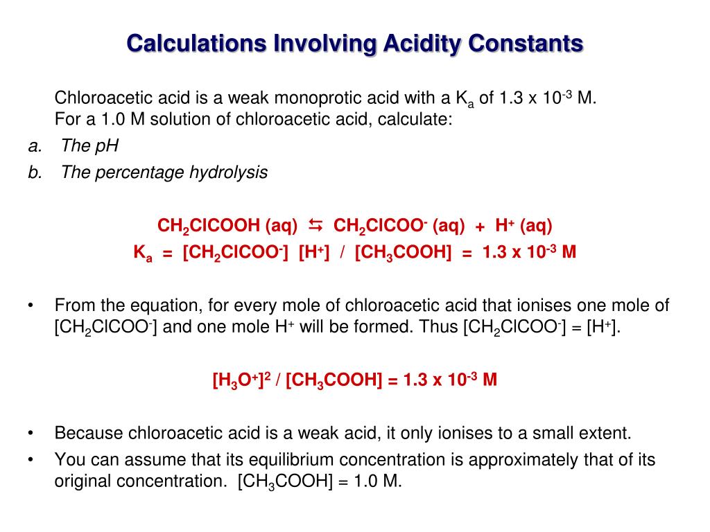 PPT - Acid-Base Equilibrium VCE Chemistry Unit 4: Chemistry at Work ...